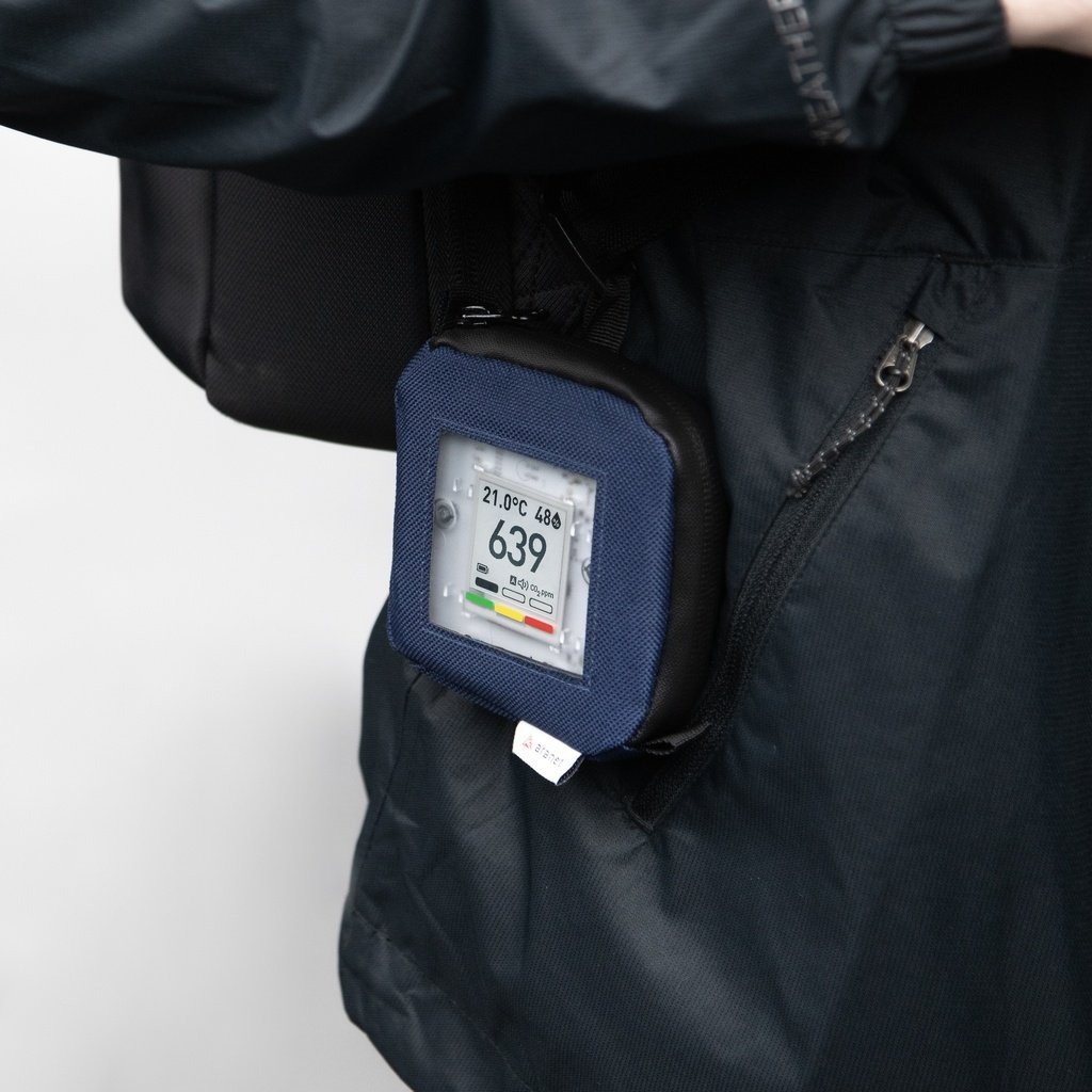 Blue Travel Case With a Screen